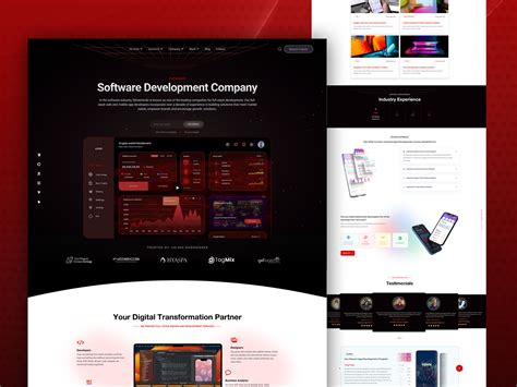 software development website by priya soni on dribbble