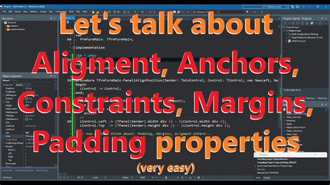Delphi Lets Talk About Alignment Anchors Constraints Margins