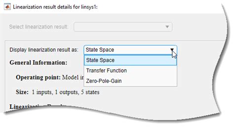View Linearized Model Equations Using Model Linearizer Matlab And Simulink