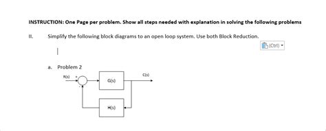 SOLVED INSTRUCTION One Page Per Problem Show All Steps Needed With Explanation In Solving The
