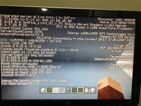 HELP Debug Menu Not Displaying My FPS R Minecraft