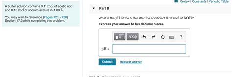 solved 1 review constants periodic table a buffer