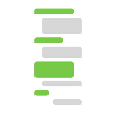 Premium Vector Chatting Sms Message Bubbles