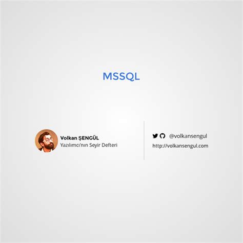 Mssql Temel Eğitim