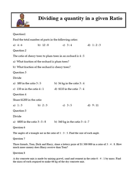 2 Dividing A Quantity In A Given Ratio Pdf
