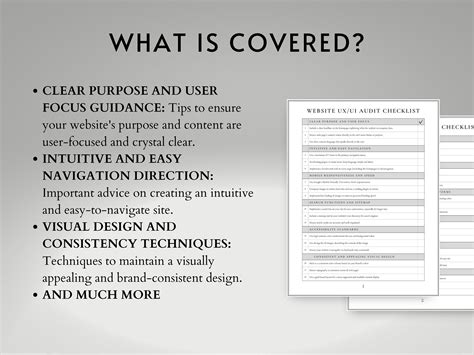 Printable Website UX UI Audit Checklist Step By Step Guide For Your E Commerce Web Design