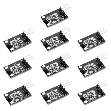 Daoki 10pcs Ky 003 Hall Effect Magnetic Sensor Module 3144 For Arduino
