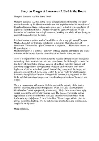 Extended Essay Abstract Examples PDF