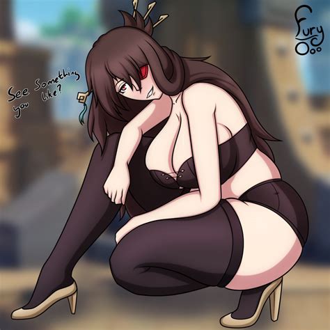 Rule 34 1girls Arm On Thigh Arm Support Beidou Genshin Impact Big Breasts Breast Squeeze