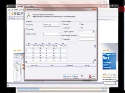 Correlations Using Rapidminer YouTube