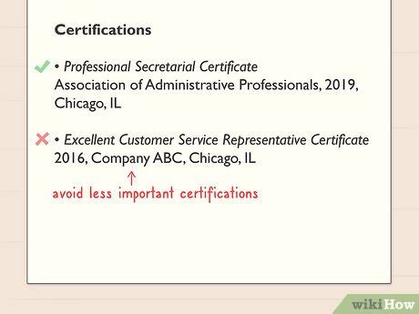Simple Ways To Add Certifications To A Resume WikiHow Life