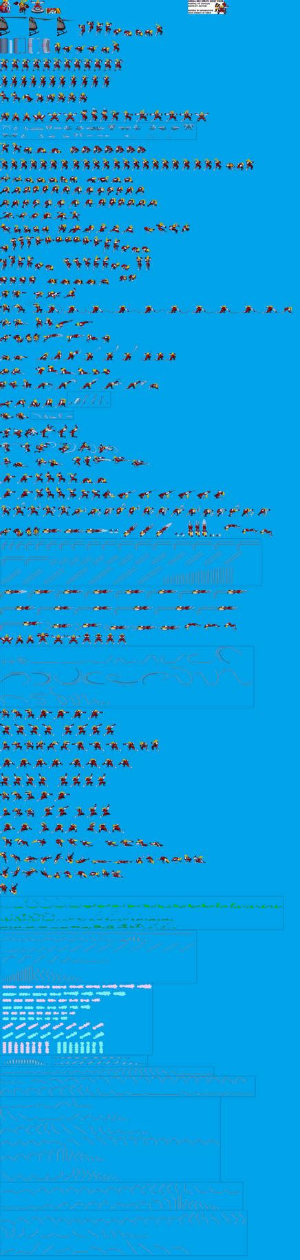 Omega Red Sprite Sheet By Shubuster On Deviantart
