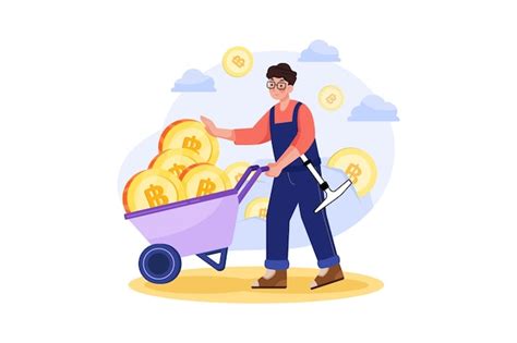 Premium Vector Cryptocurrency Mining