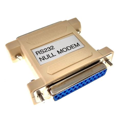 Nullmodem Adapter Db25 Malefemale Connector For Rts Sending