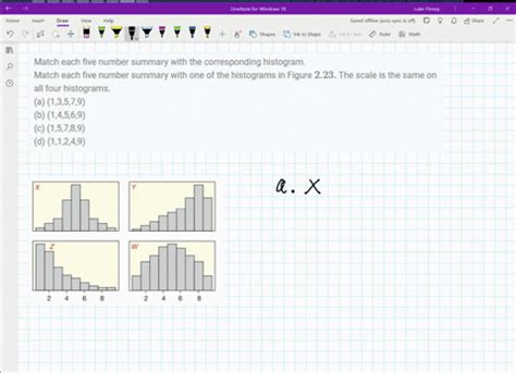SOLVED Match Each Five Number Summary With The Corresponding Histogram Match Each Five Number