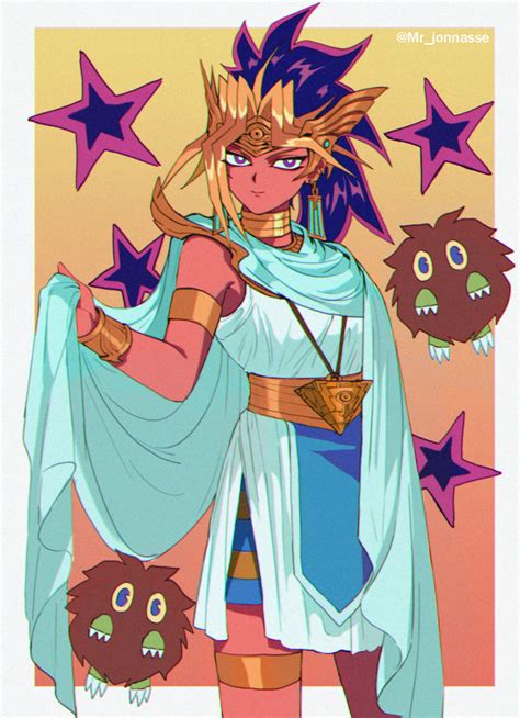 Safebooru 1girl Atem Blonde Hair Border Bright Pupils Cape Choker