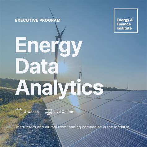 Learn Energy Data Analytics With Industry Experts Energy And Finance