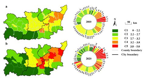 The Comprehensive Ecological Vulnerability Index In 2000 A And 2020