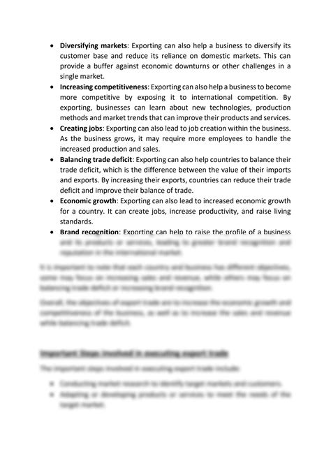 SOLUTION Export Trade Meaning And Procedure Studypool