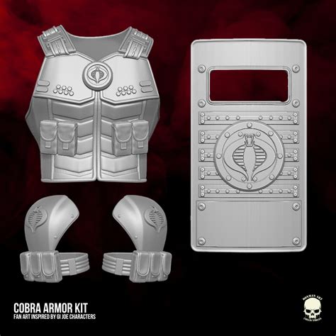 Cobra Armor Fan Art Kit 3d Printable File For Action Figures Donman Art