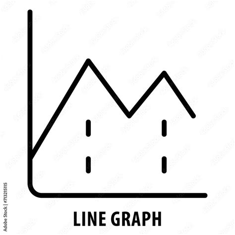 Line Graph Icon Line Graph Line Chart Linear Visualization
