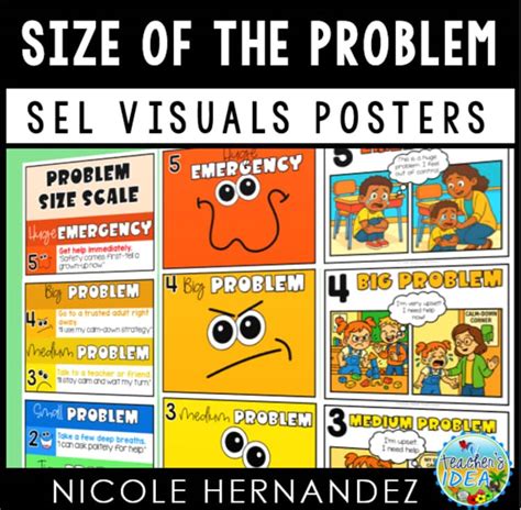 Size Of The Problem Problem Size Scale Sel Visual Posters Tpt