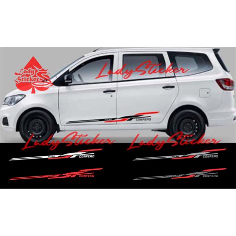 Lady Cutting Confero Car Sticker Wuling Confero Car Sticker Shopee