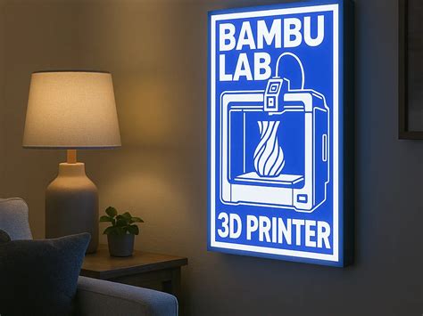 Bambu Lab 3d Printer Light Sign Free 3d Print Model Makerworld