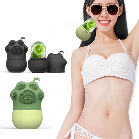 고양이 발톱 캡슐 얼굴 얼음 압축 마사지 얼음 롤러 모델 얼굴 얼음 격자 적용 뷰티 메이크업 용품 얼굴 관리 도구 스킨 케어 도구