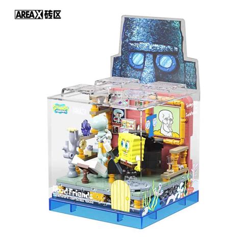 Jual Areax Brick Area Spongebob Box Building Blocks Box Educational