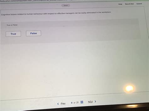 Solved Cognitive Biases Related To Human Behaviour With
