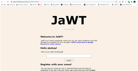 Jawt Scratchpad Picoctf Writeup By Akshay Shinde By Akshay Shinde