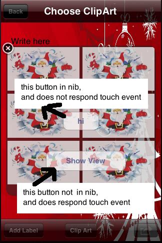 Iphone My Subview Is Not Responding Click Event Stack Overflow