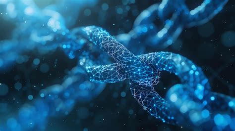 Premium Photo Abstract Glowing Plexus Blockchain Futuristic Technology Concept 3d Rendering