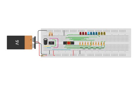 Circuit Design Running Led Sederhana Oleh Maria Jessica209b Tinkercad