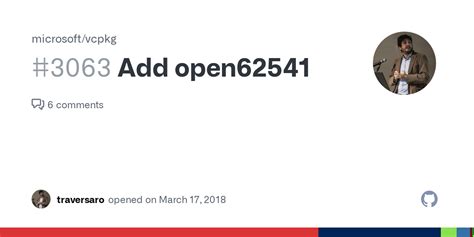 Add Open62541 · Issue 3063 · Microsoftvcpkg · Github