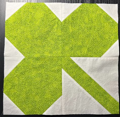 Shamrock Quilt Block St Patricks Day Free Pattern Create Whimsy