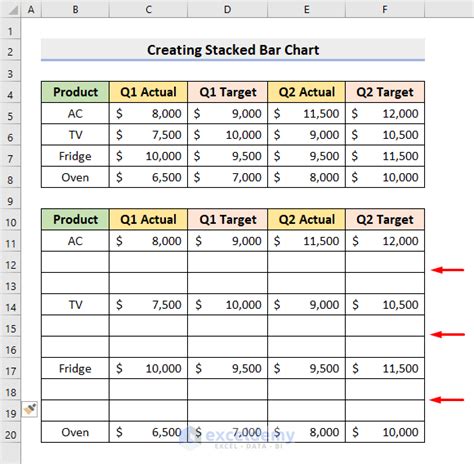 How To Create Stacked Bar Chart For Multiple Series In Excel Exceldemy