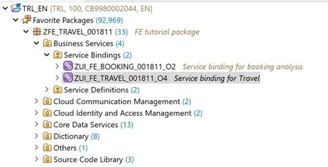 Abap Restful Application Programming Model 10 Travel Service Generated Objects