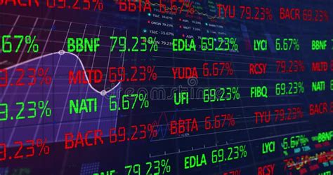 Opening Sequence Starting Ticker Board Shifting Values Pulsing Grid Chart Line Showing
