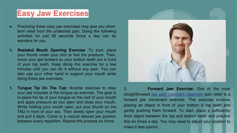 Ppt Easy Jaw Exercises For Short Term Tmj Relief Suburban Tmj And