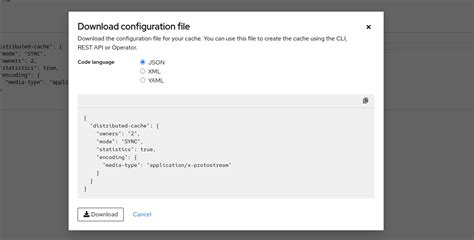 Feature Request Review Configuration In Json Xml And Yaml · Issue 401 · Infinispan
