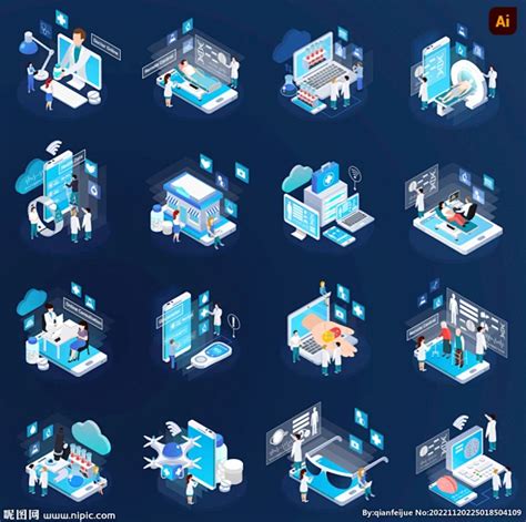 信息科技插画 花瓣网