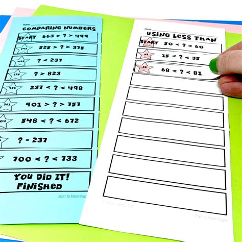 Comparing Two And Three Digit Numbers Greater Than Less Than