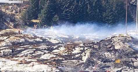 노르웨이 베르겐 인근에서 14명 탑승 헬기 추락