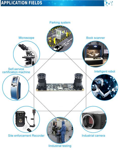 4mp 36mm Dual Lens 3d Synchronous Cmos Camera Module With Usb20