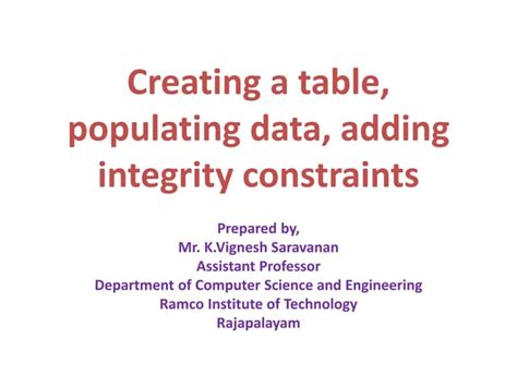 Integrity Constraints In Dbms Pdf Databases Computer Software And Applications