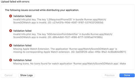Ios Flutter Xcode Archive Fails Due To Watch Extension Stack Overflow