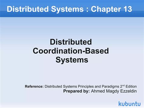 Distributed Coordination Based Systems Pdf