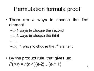 11 Permutations And Combinations Ppt